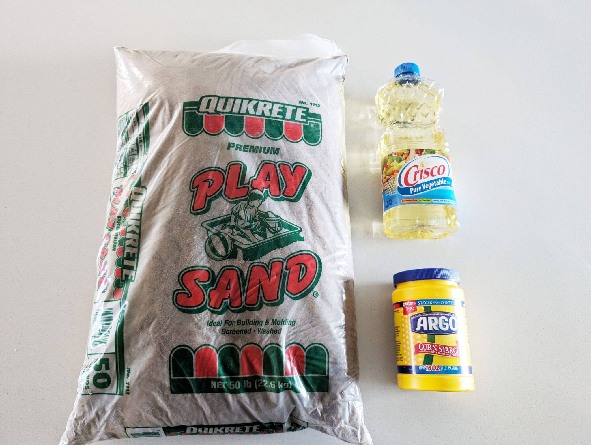 Easy DIY kinetic sand for kids for less than $10 - My Silly Squirts