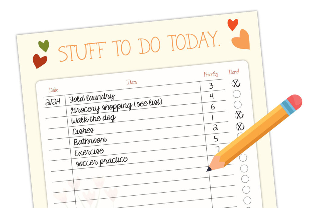 Get Organized 6 Tips To Making An Effective To Do List My Silly Squirts
