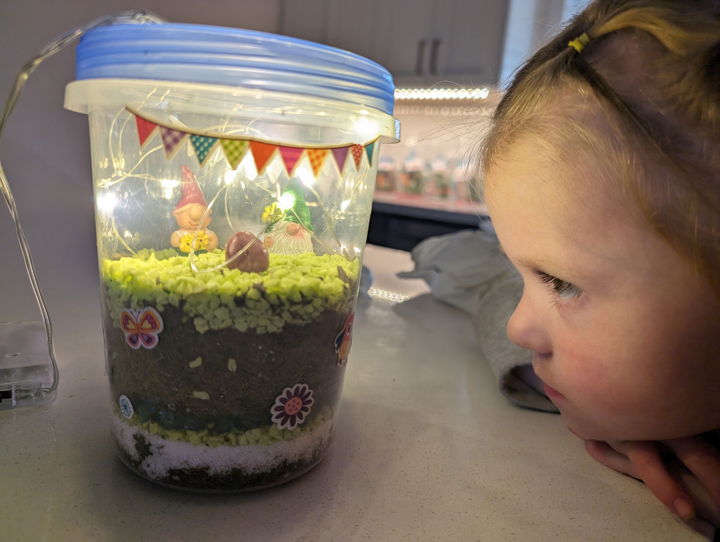 Dollar Tree DIY terrarium for kids for less than $5 - My Silly Squirts