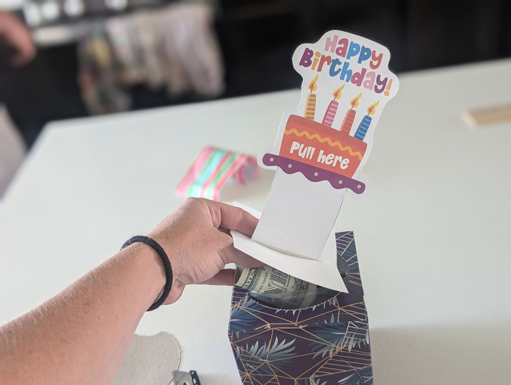 The easiest DIY birthday money box in three steps - My Silly Squirts