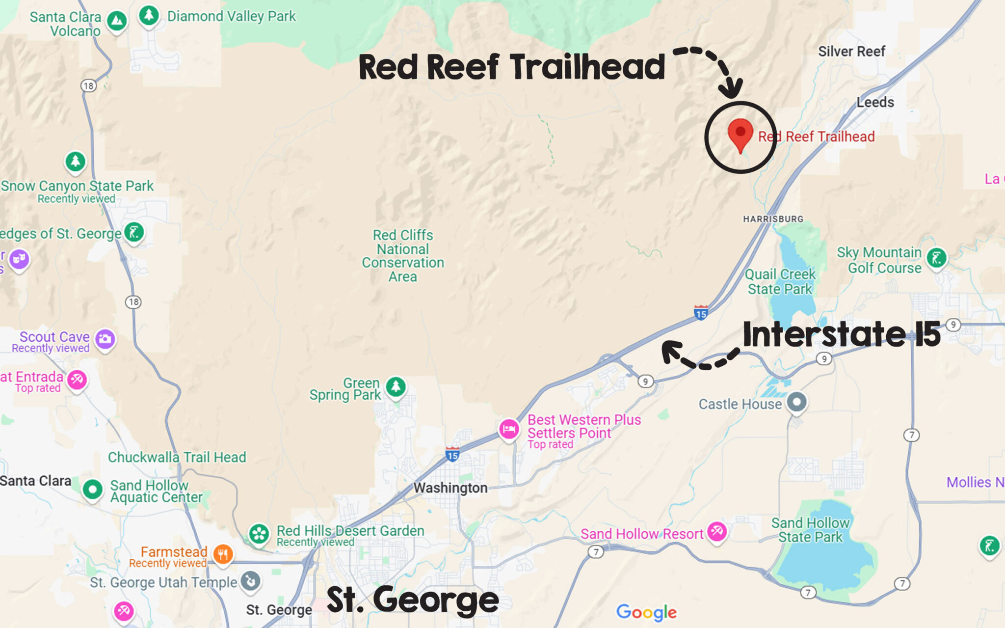Hiking the Red Reef Trail in St. George, Utah - My Silly Squirts