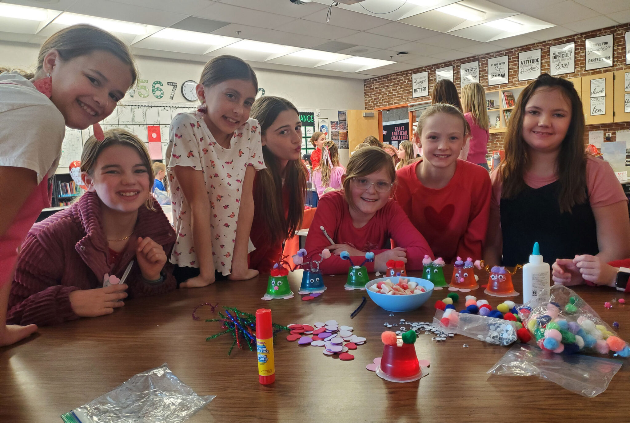 Valentine's Day crafts for kids: Jello love bugs & heart wreaths - My Silly Squirts