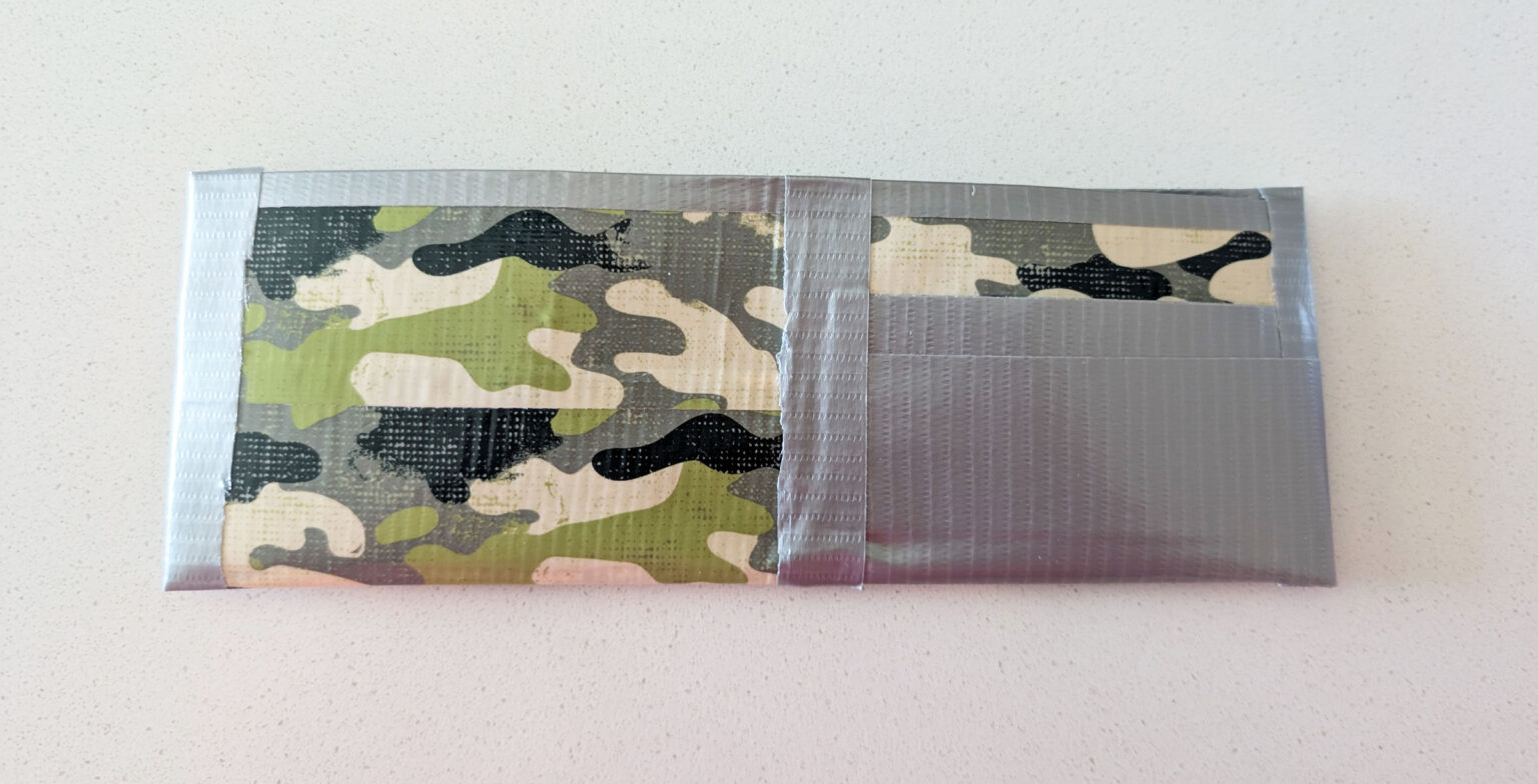 How to make a duct tape wallet the super easy way - My Silly Squirts