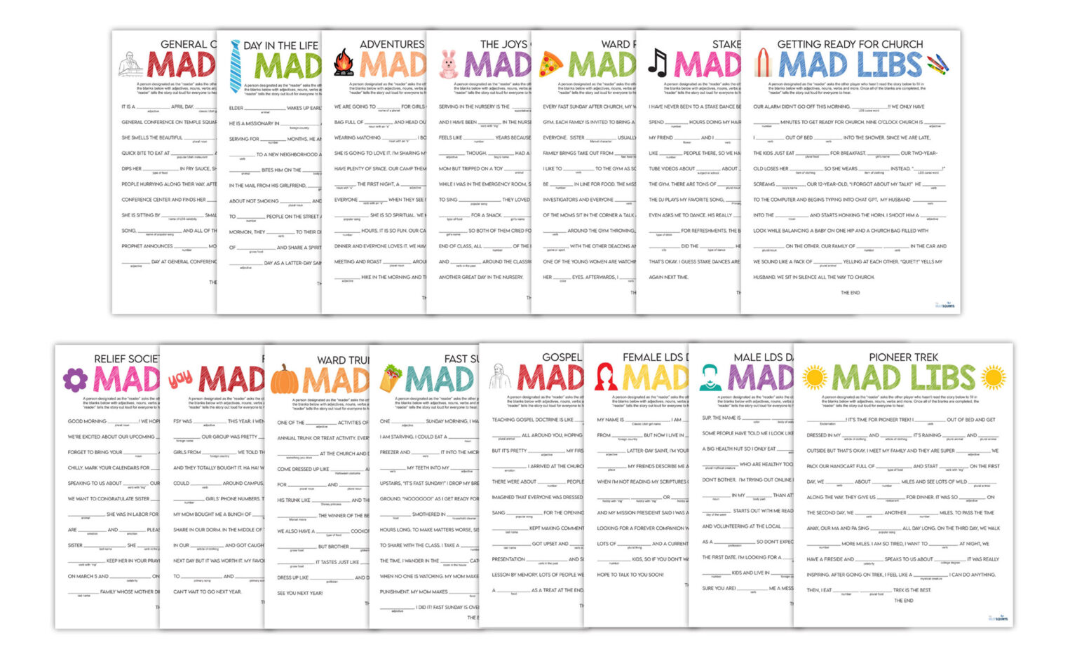 LDS Mad Libs: A fun twist on the classic fill-in-the-blank story game ...