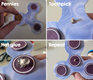 DIY paper fidget spinner kids craft with free template! - My Silly Squirts