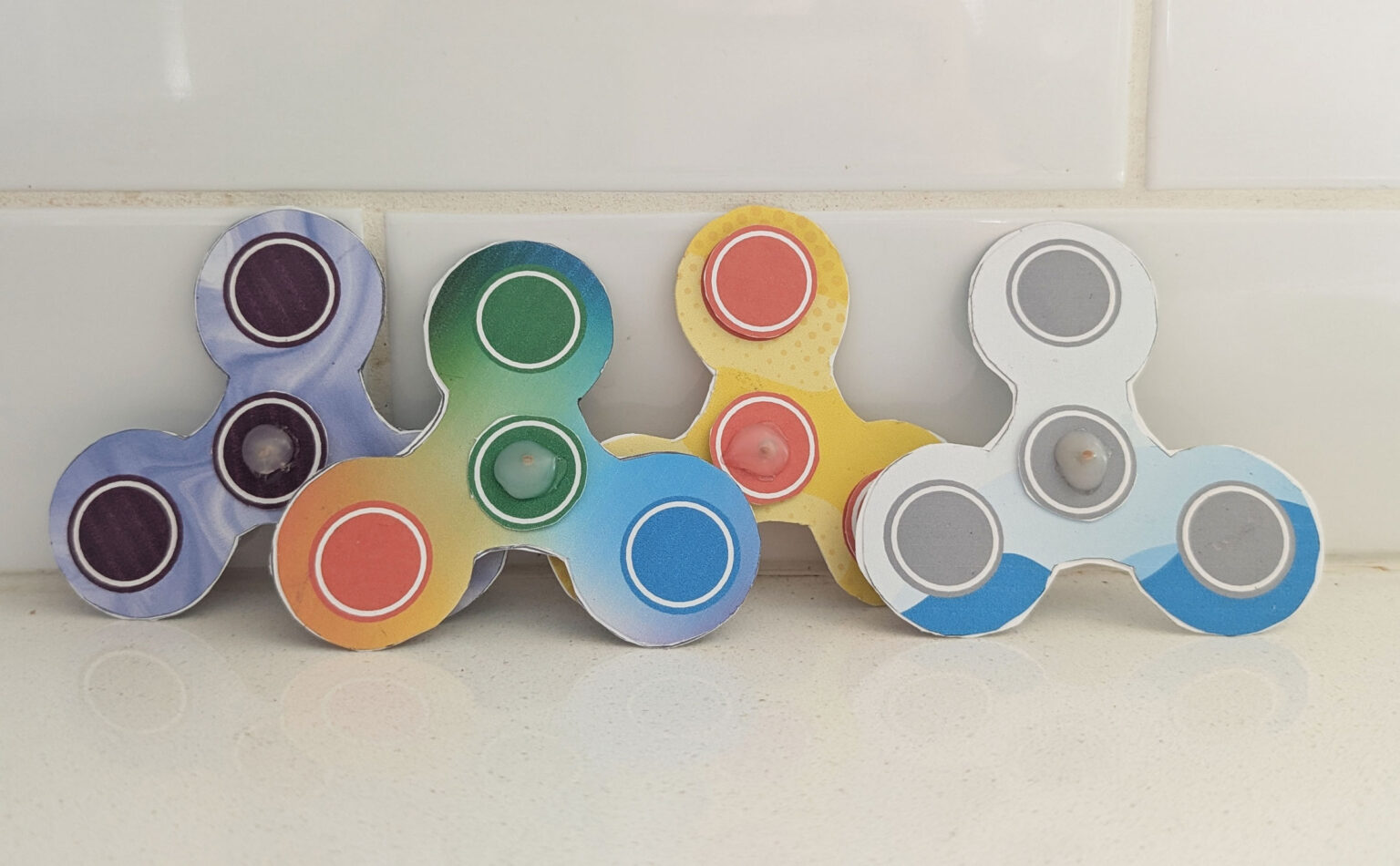 DIY paper fidget spinner kids craft with free template! - My Silly Squirts