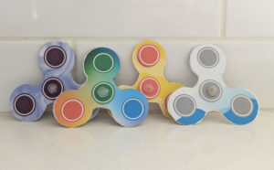 DIY paper fidget spinner kids craft with free template! - My Silly Squirts