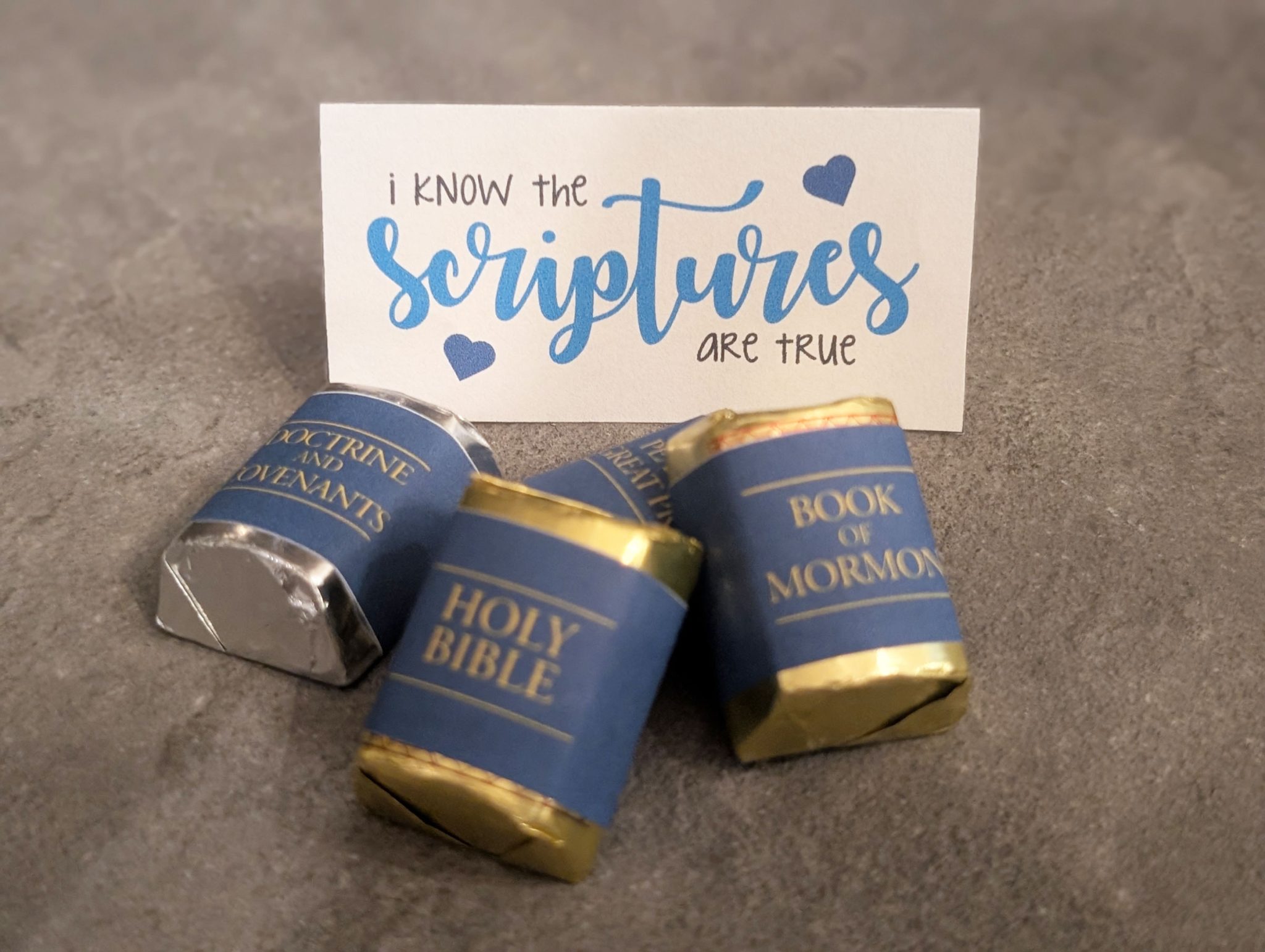 Print these LDS scripture nugget wrappers with gift tag - My Silly Squirts